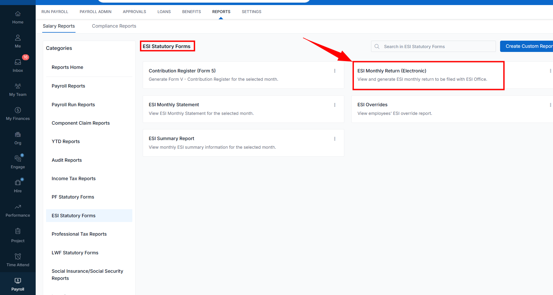 How to generate monthly ESIC ECR report – KekaHR Help Center
