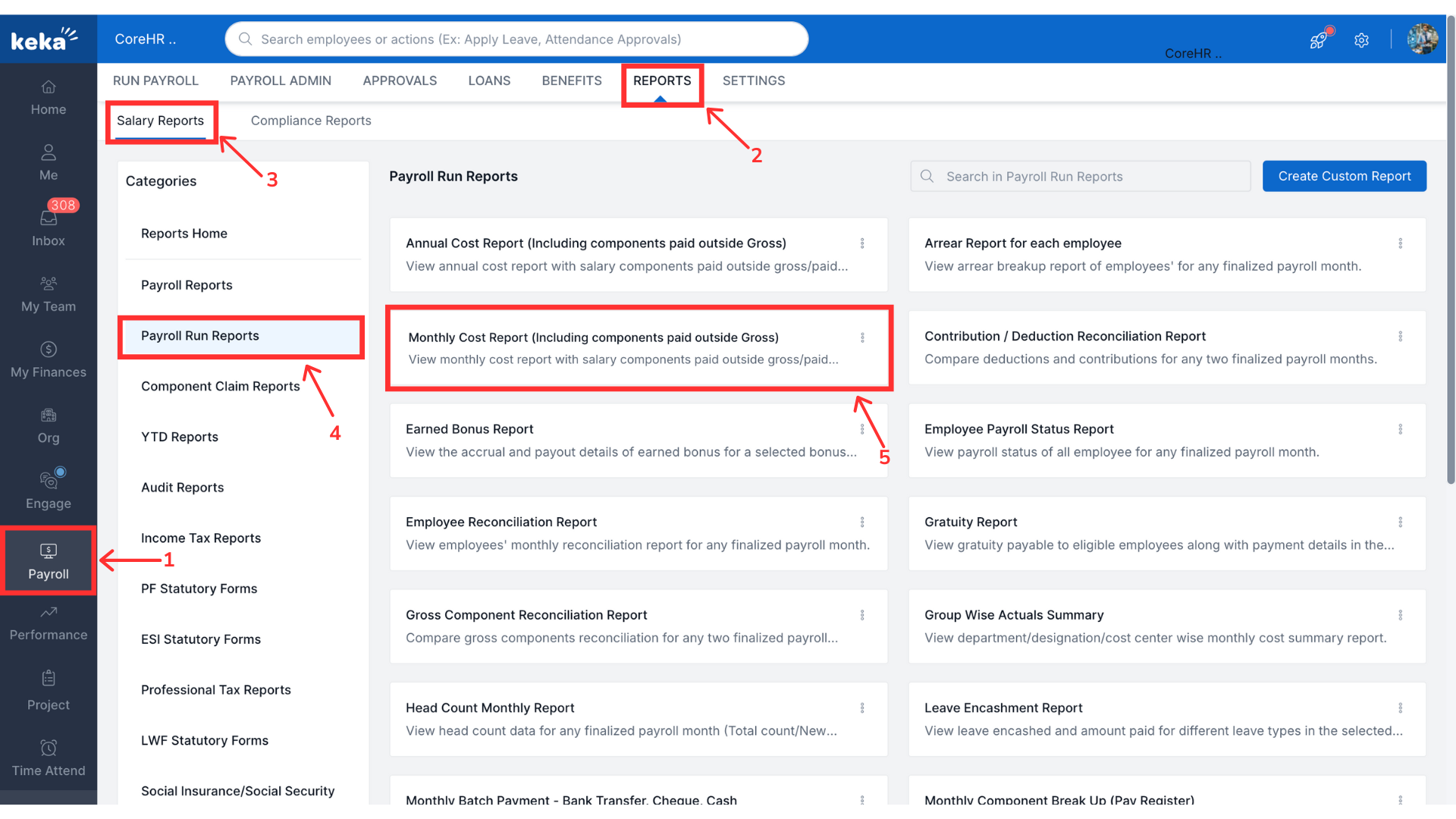 How to download a monthly financial/cost report? – KekaHR Help Center