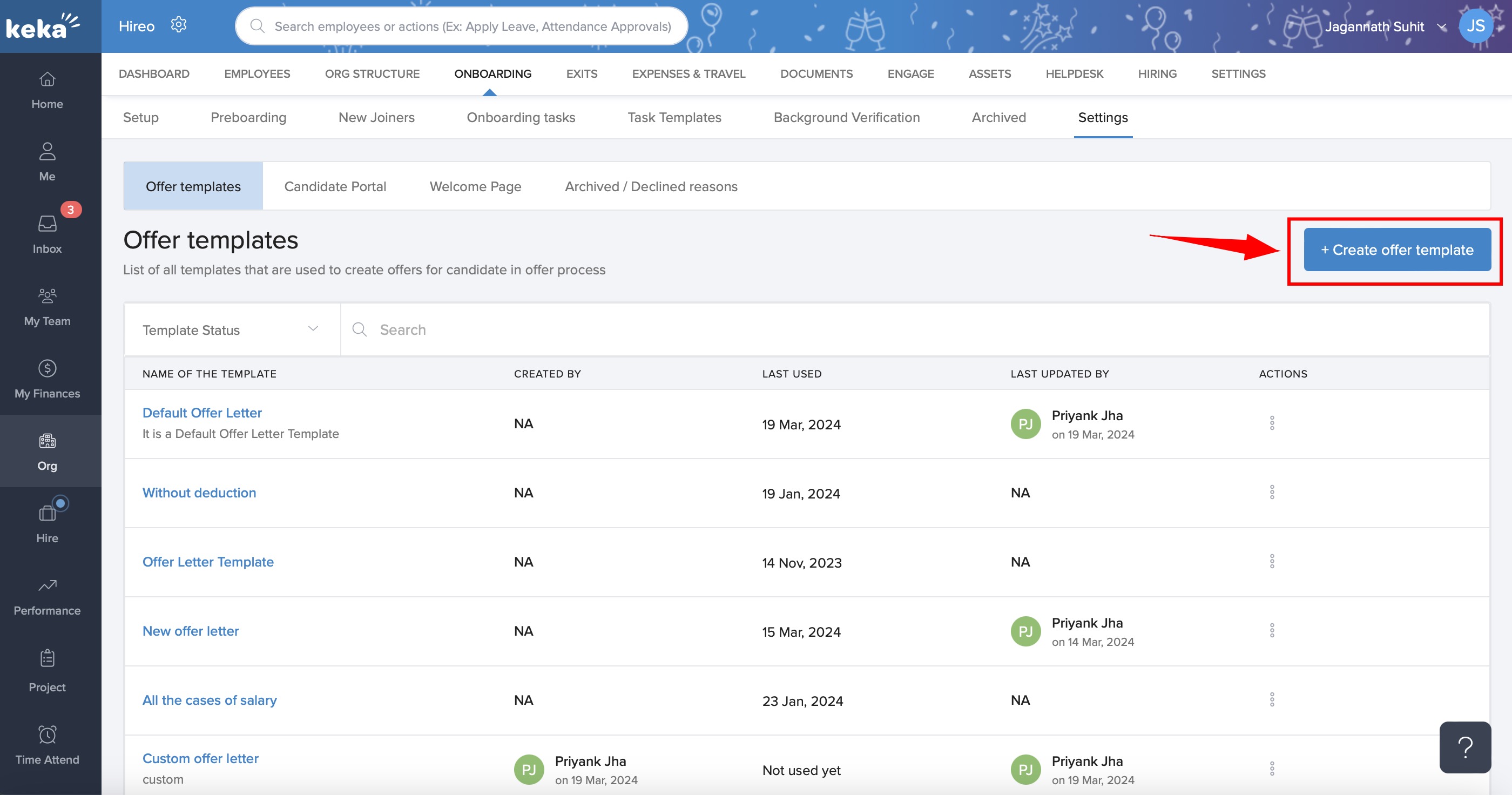 Creating Offer Templates – KekaHR Help Center