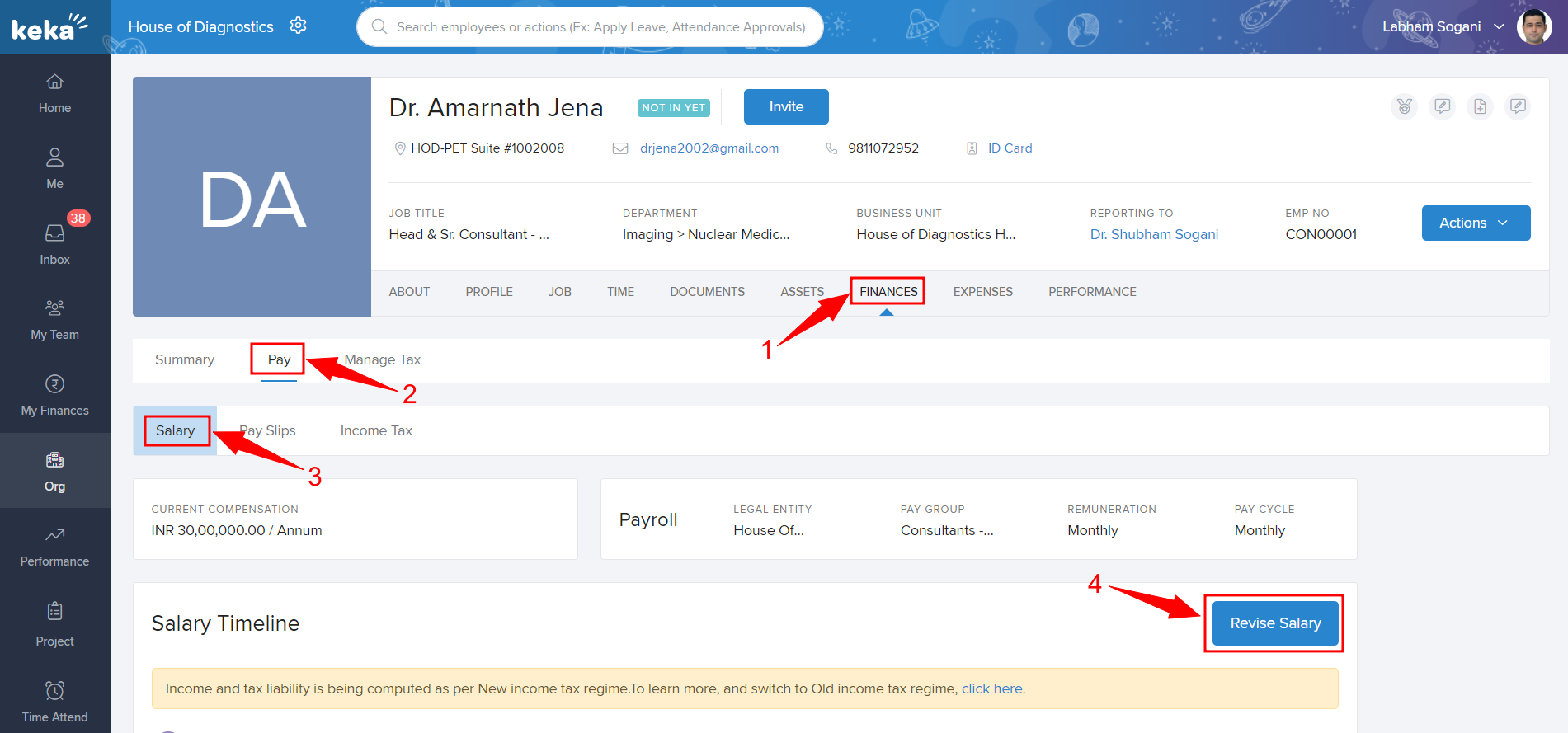 How to revise the salary of an employee? What is its impact on the ...