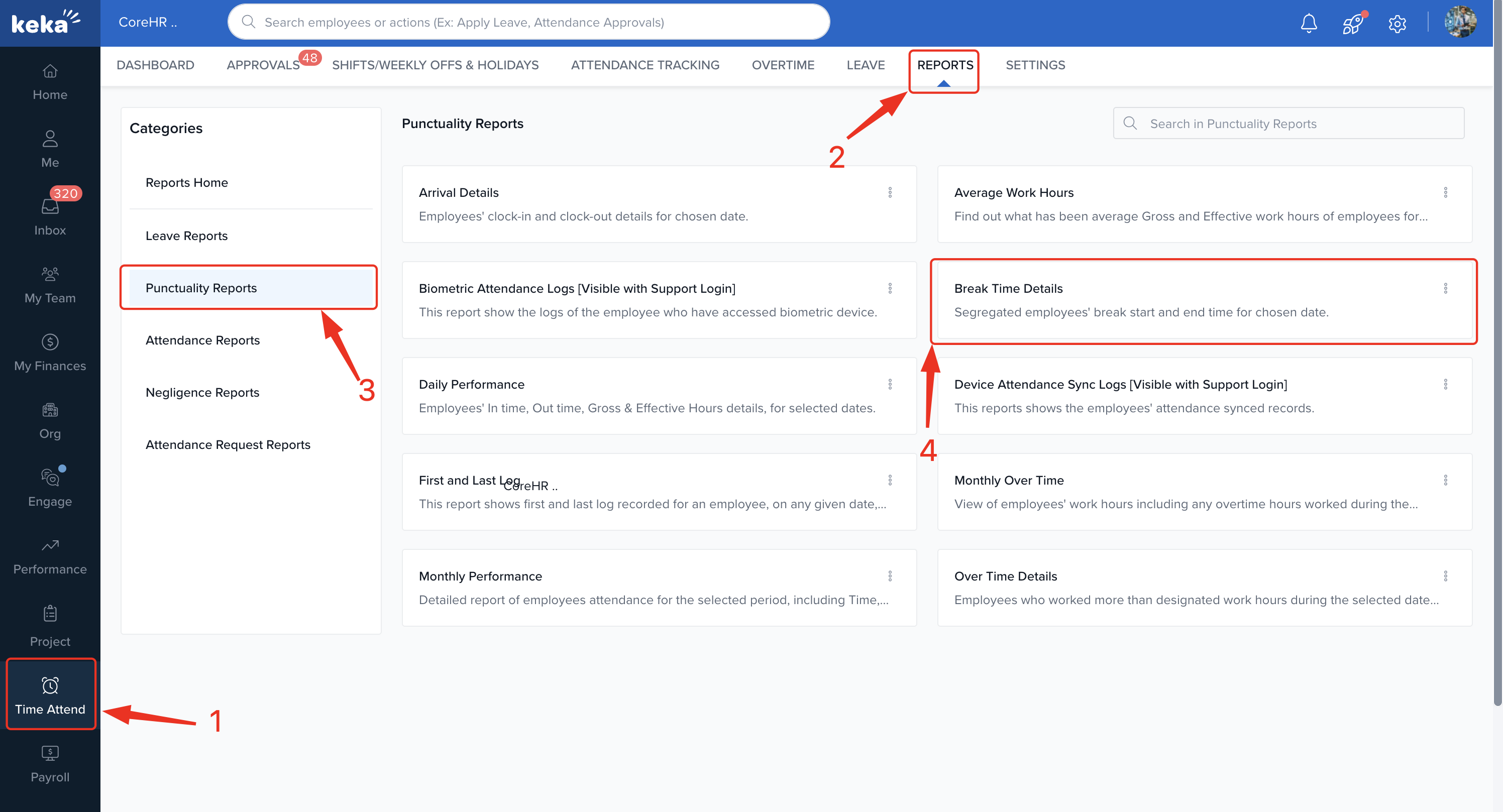 How to check employee's break time report? – KekaHR Help Center