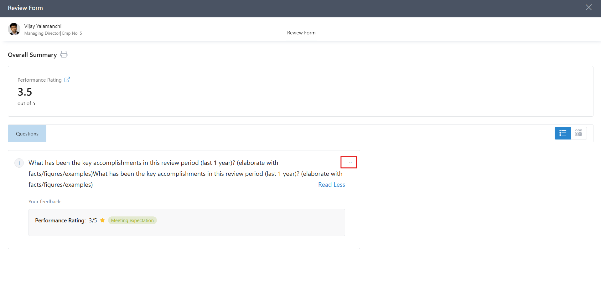 Where can employee view his ratings for a released Review? – KekaHR ...
