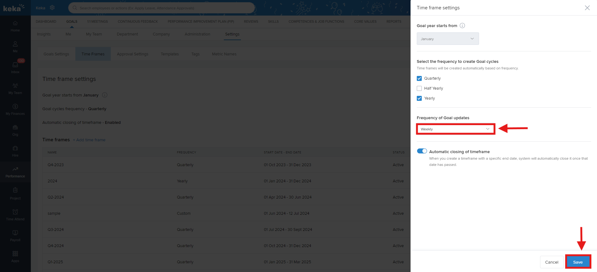 How to Setup Reminder to update Objective progress? – KekaHR Help Center