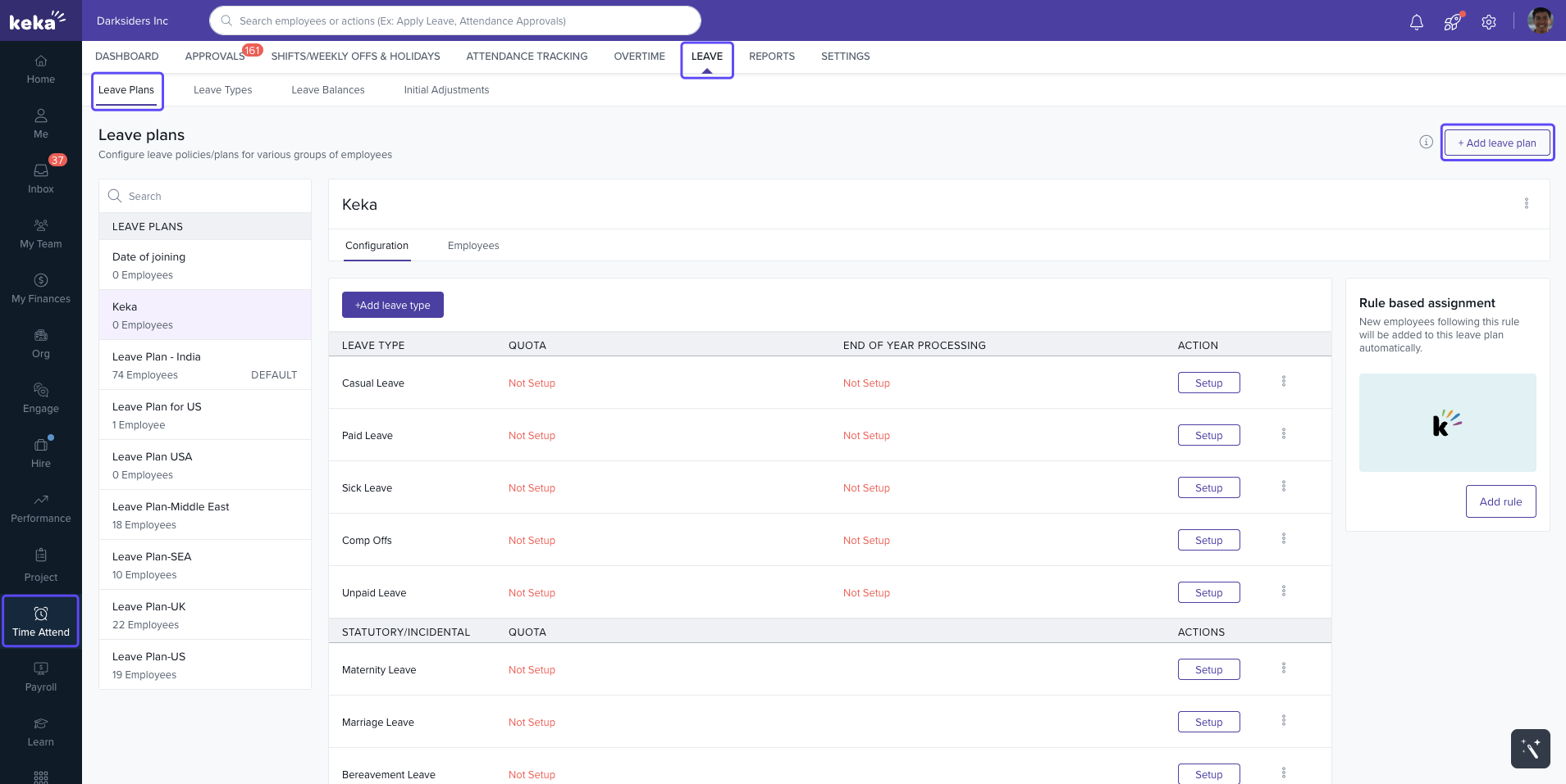 Creating a Leave Plan – KekaHR Help Center