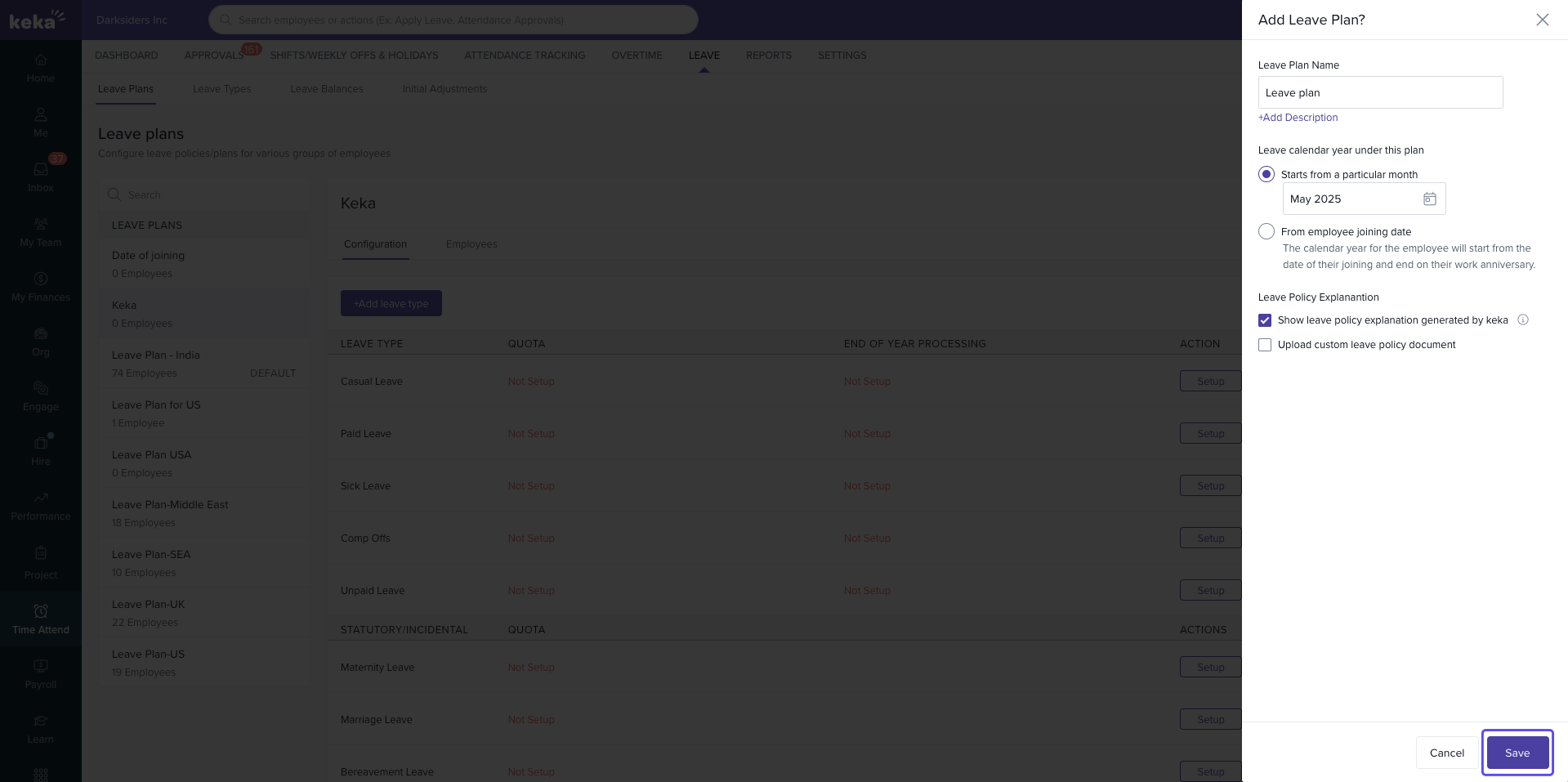 Creating a Leave Plan – KekaHR Help Center