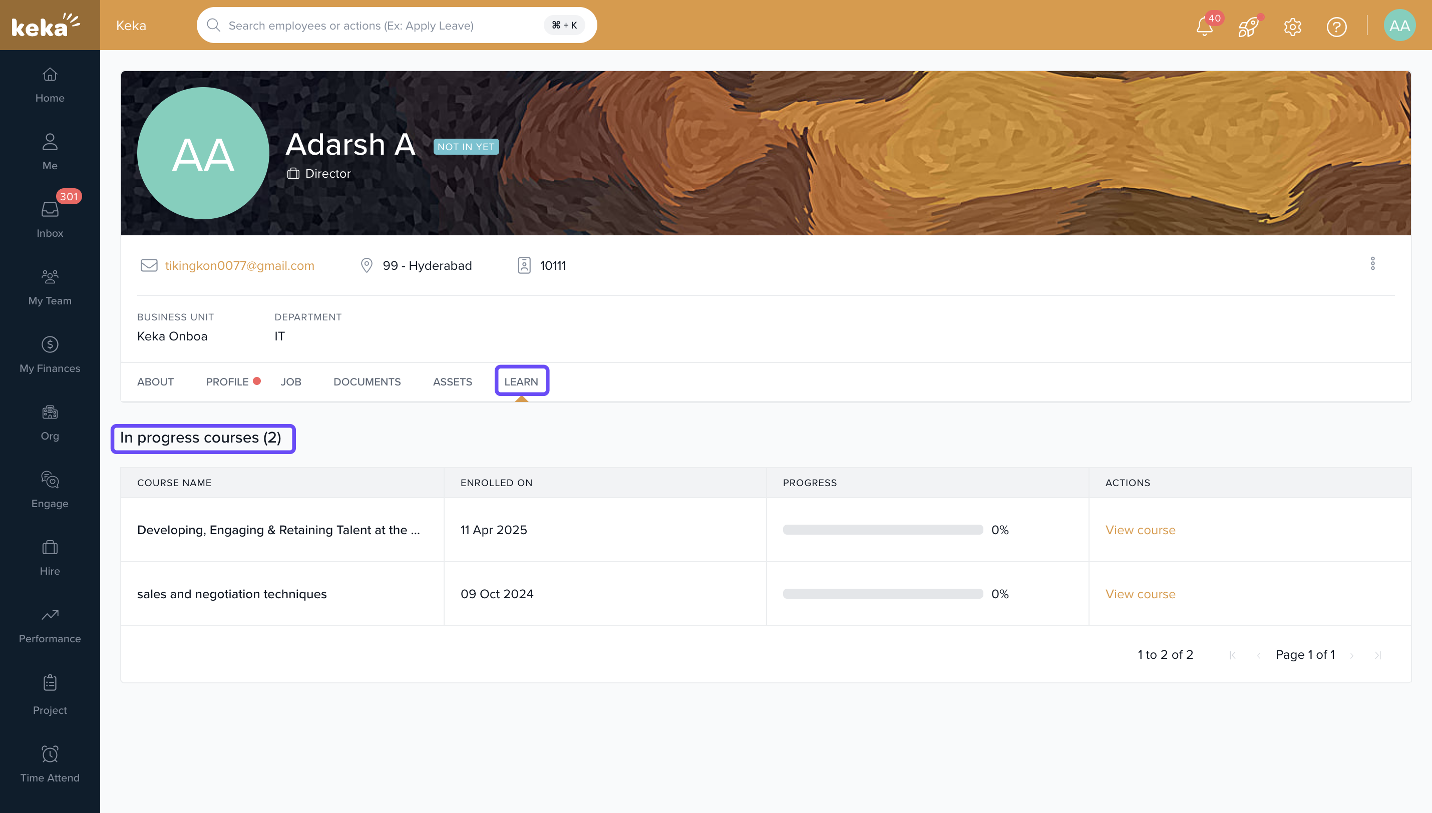 Keka Learn Overview – KekaHR Help Center