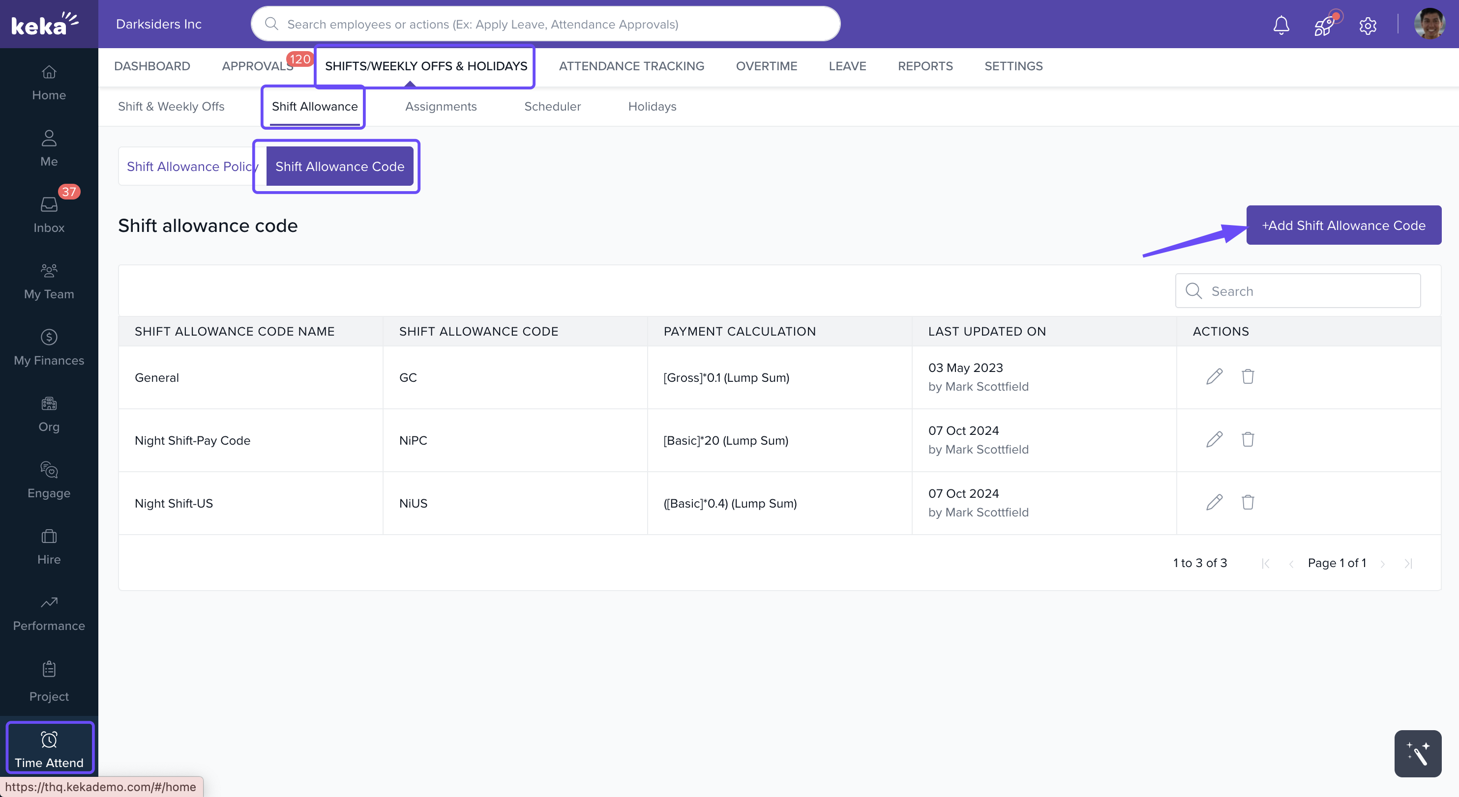 Setting up and managing shift allowance policies – KekaHR Help Center