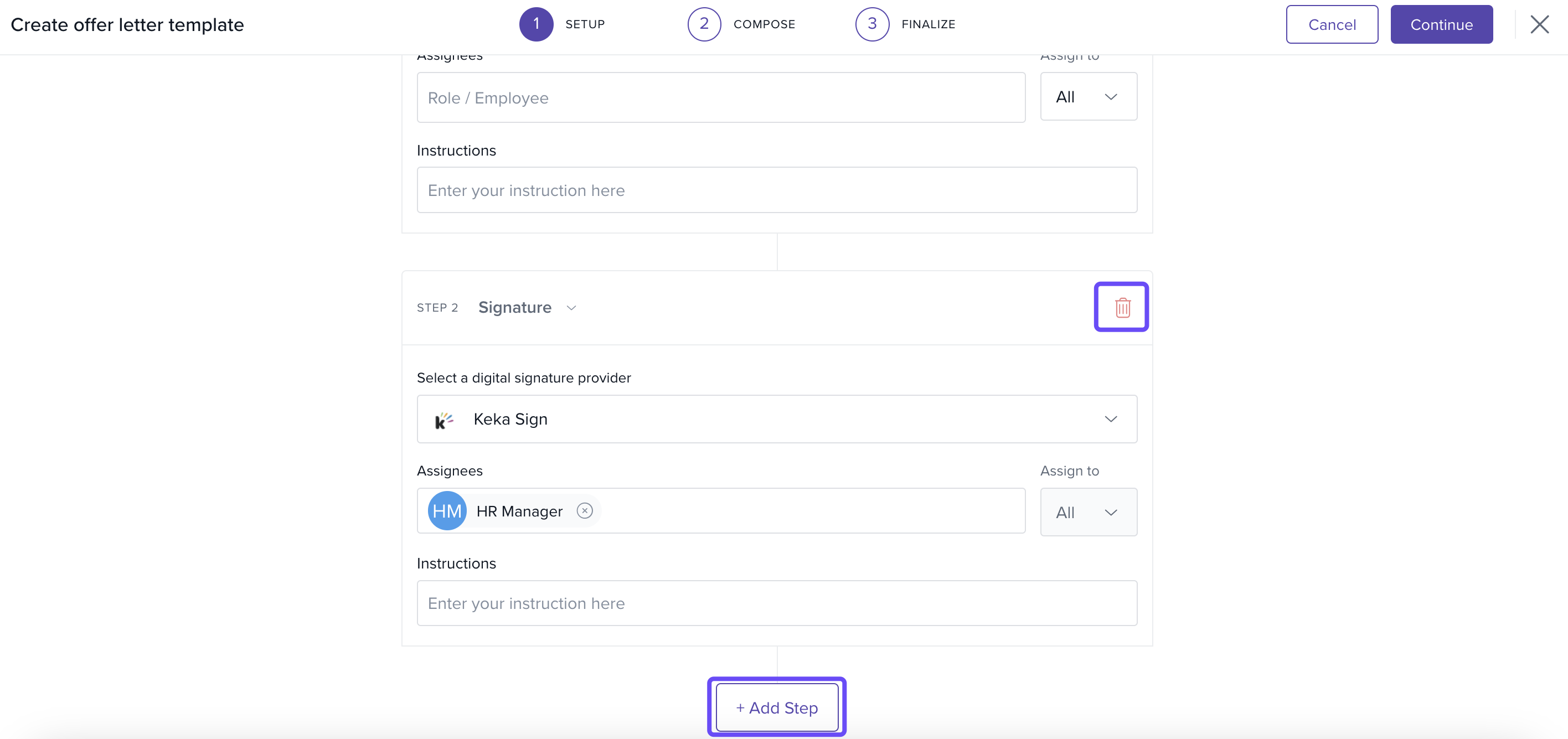 Managing offer letter approval – Home Page