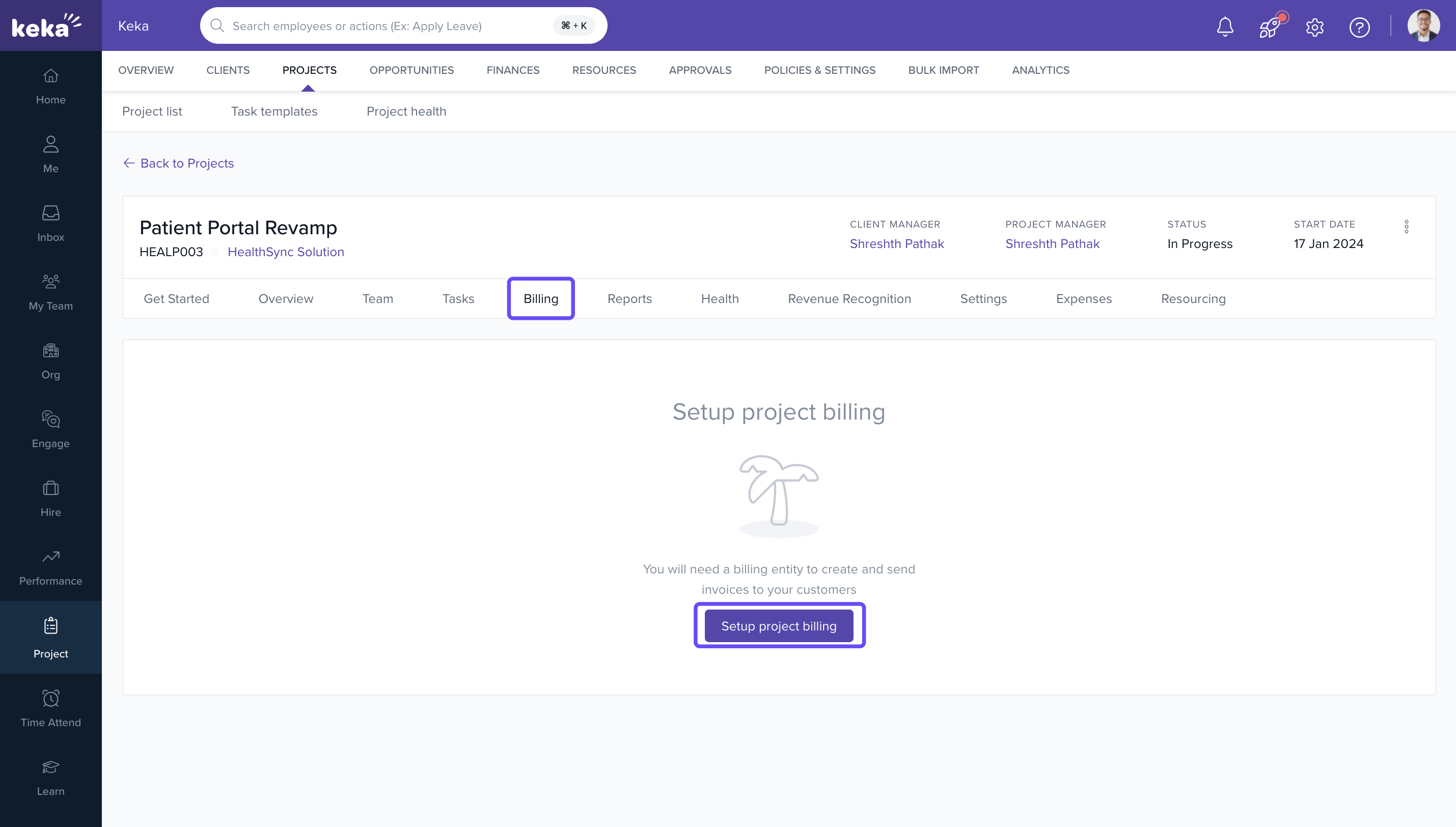Using a Retainer Billing Model in Keka – KekaHR Help Center